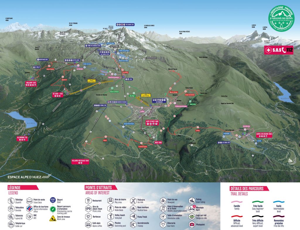 Walking and MTB maps : Enduro, Cross Country and E-Bike
