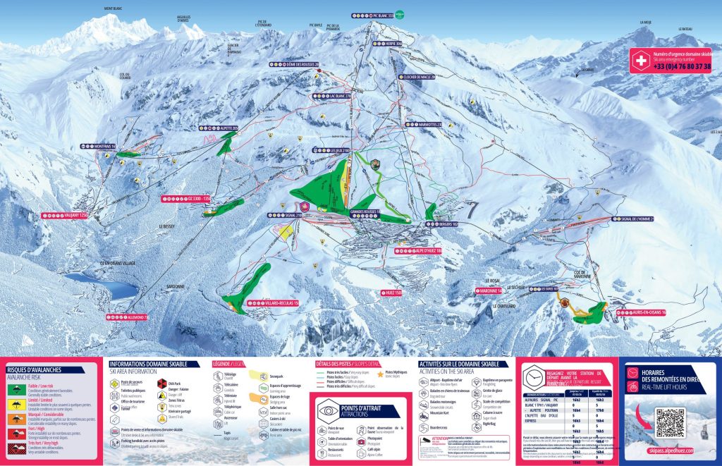 Slopes resort maps - Alpe d'Huez - Site Officiel - Hiver