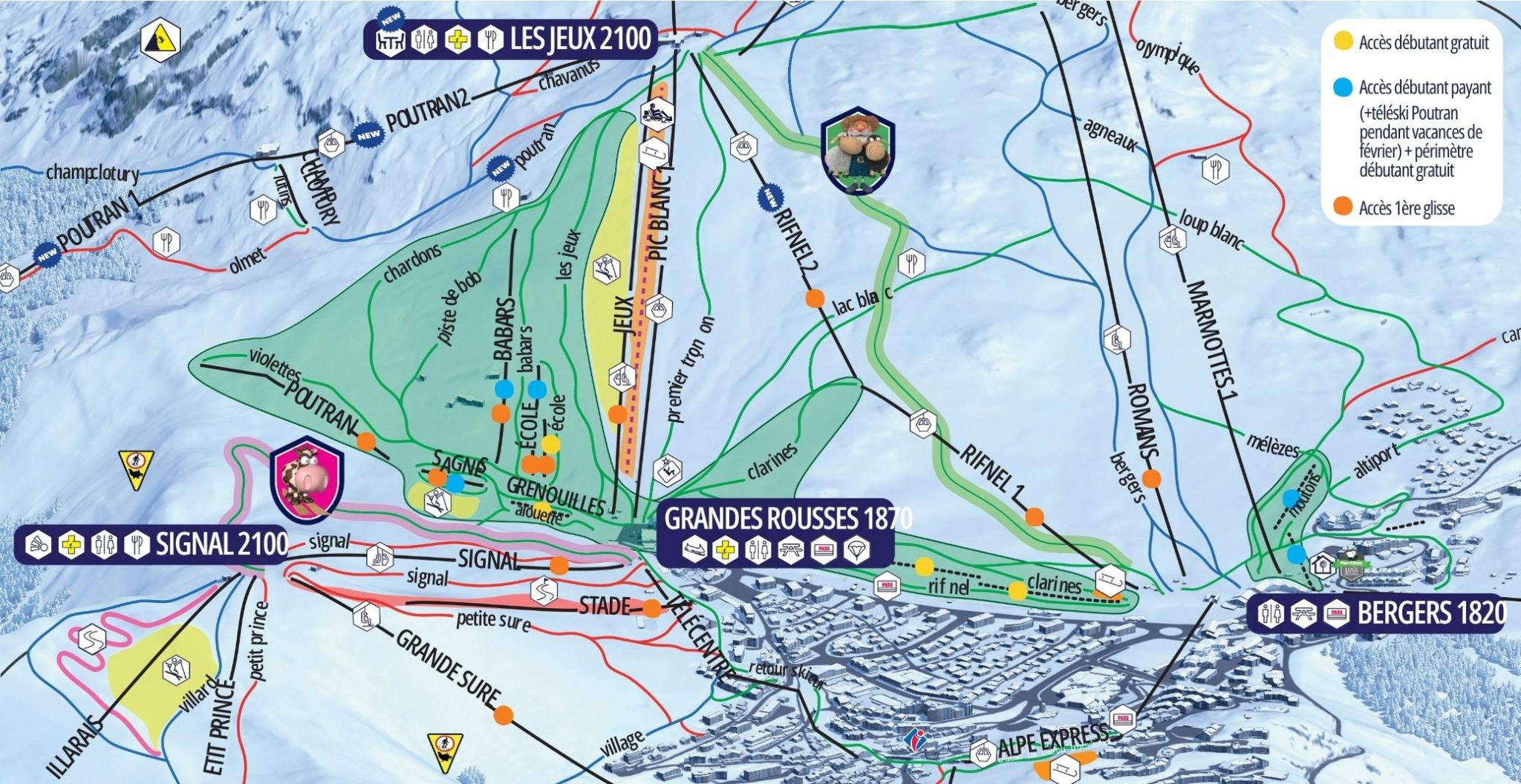 Slopes resort maps - Alpe d'Huez - Site Officiel - Hiver